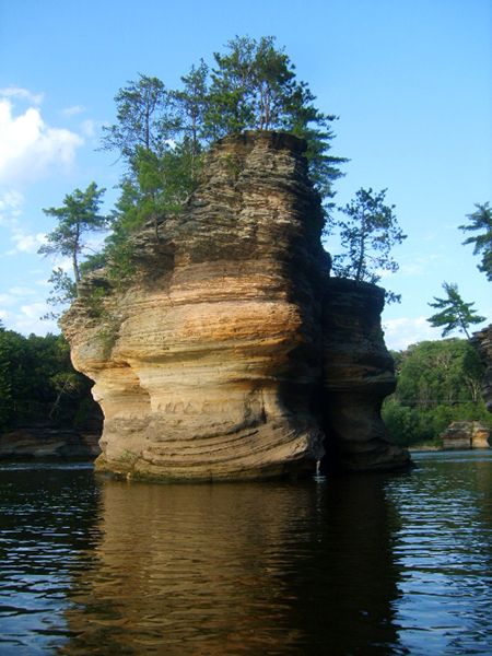 Wisconsin River VII: "The Lower Dells" - Miles Paddled
